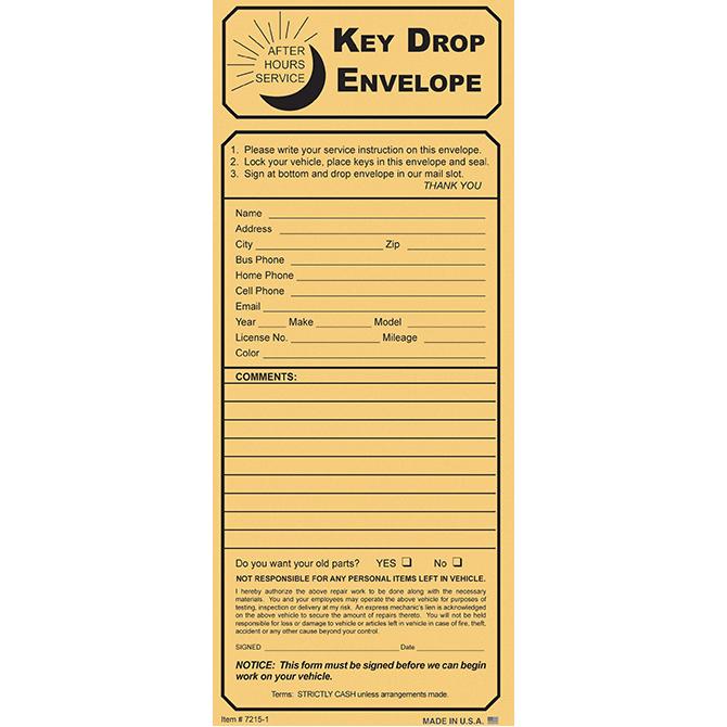 Kraft Key Drop Night Drop Envelopes (500 Per Box) – Alabama Independent ...